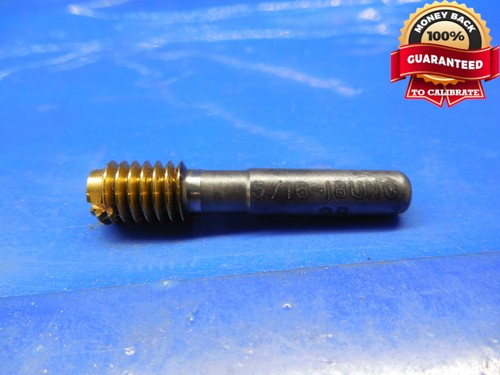 5/16 18 UNC 2B TiN COATED THREAD PLUG GAGE .3125 GO ONLY P.D. = .2764 NC-2B | eBay