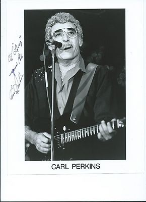 CARL PERKINS AUTOGRAPHED SIGNED PHOTO (8X10) COA!! | eBay