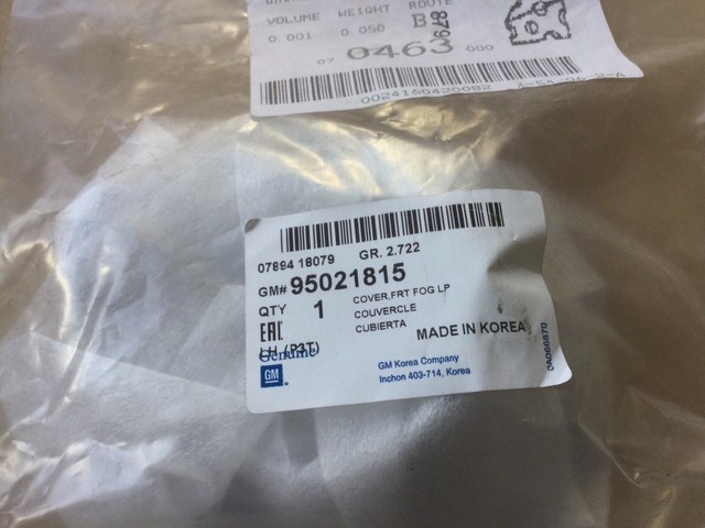 Genuine Vauxhall Mokka 2012 - NS LH Chrome Fog Lamp Surround Trim Bezel ...