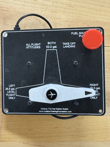Cessna 172 Fuel Tank Select for Flight Simulators | eBay