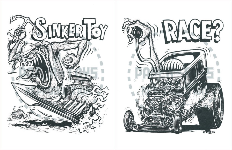 ED "BIG DADDY" ROTH MONSTER COLORING BOOK - VINTAGE REPRINT WITH BONUS ...