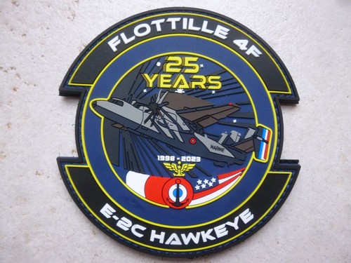 Patch PVC FLOTTILLE 4F E-2C Hawkeye 25 YEARS 2023 Aéronavale R91 French ...