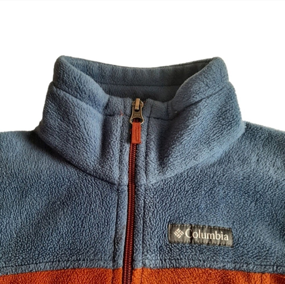 Columbia Youth Boys' XS (6/7) Blue/Burnt Orange Steens Mountain II ...