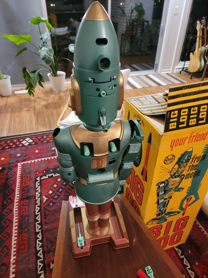 Rare Marx Big Loo w/ Accessories & Box 1960s Original Marx Robot Very ...