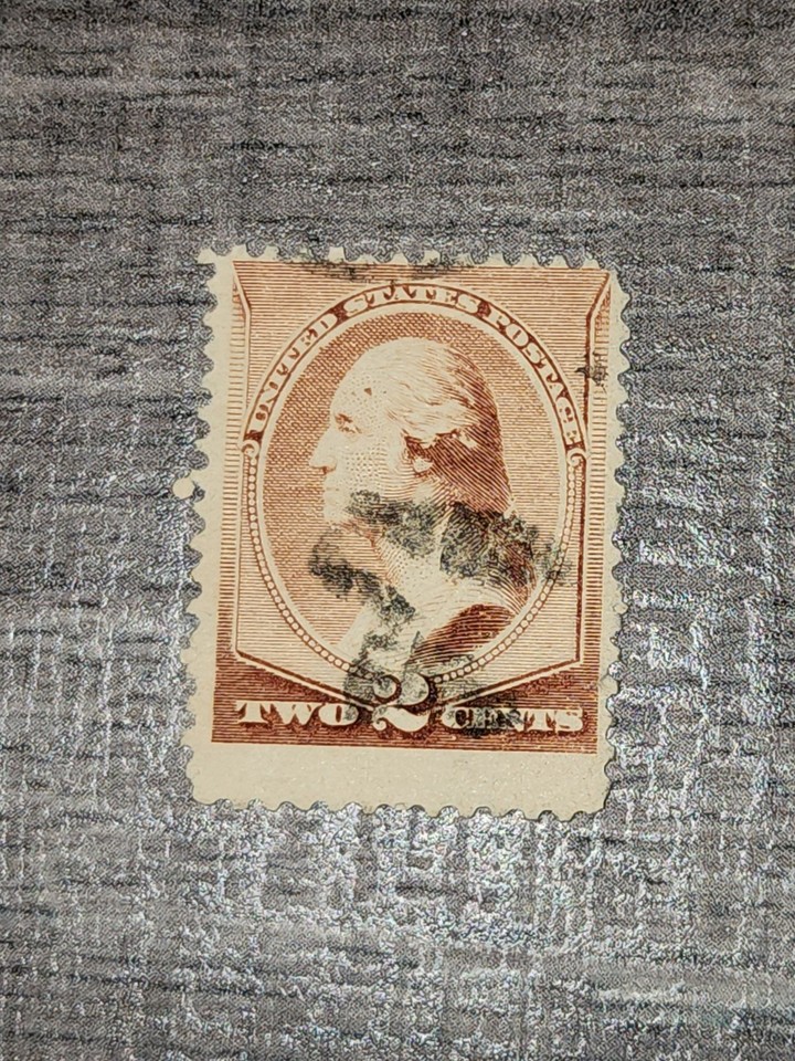 US Continental Bank Note Washington - 2c Brown Stamp Used - #E665 ...
