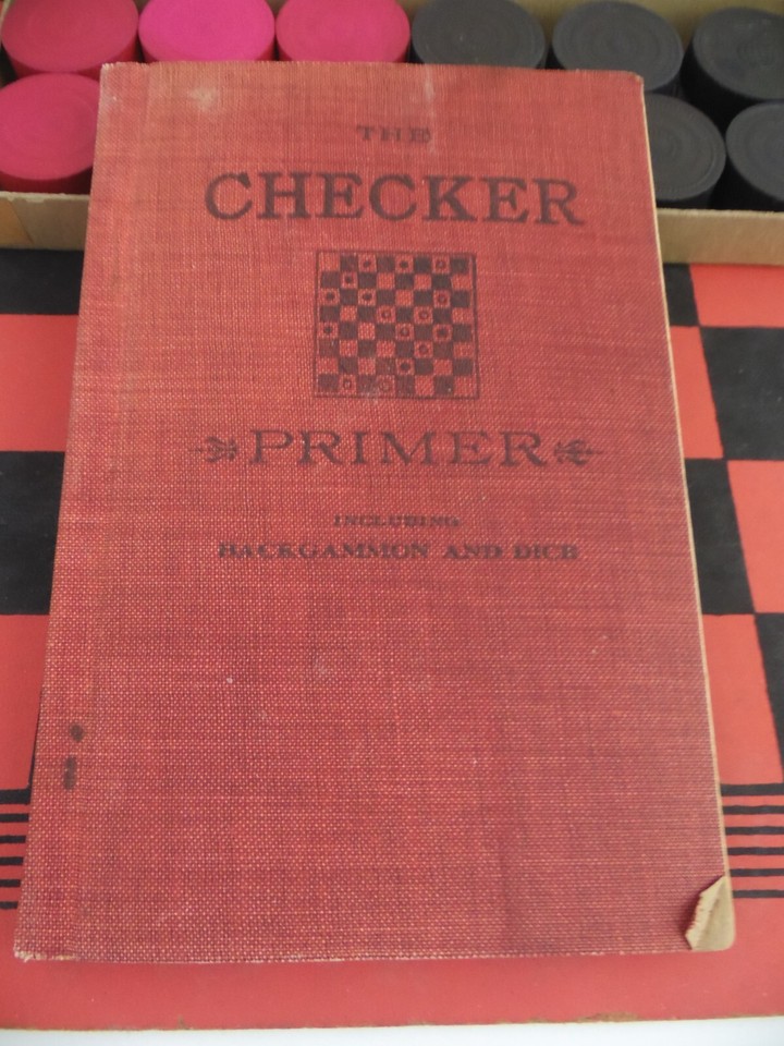 "The Checker Primer" VTG Swedish made Board VTG Halsam Checkers USA ...