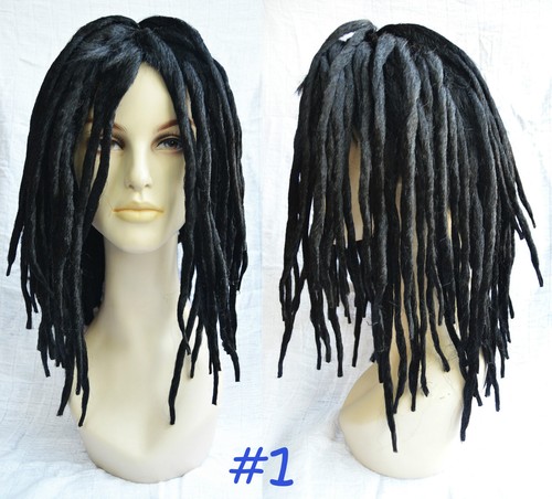 *Dreadlocks Full Head Wig* Hair Falls Dreads Gothic Cosplay Rastafarian ...