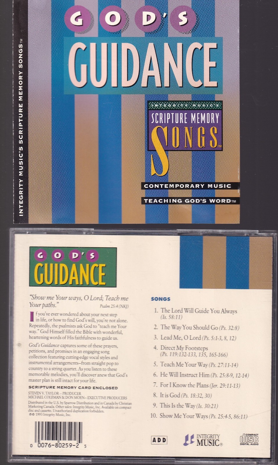 : CD Integrity Scripture Memory Songs, God's Guidance | eBay
