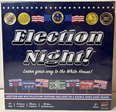 Election Night! Board Game --Parents Choice Gold Award - White House ...
