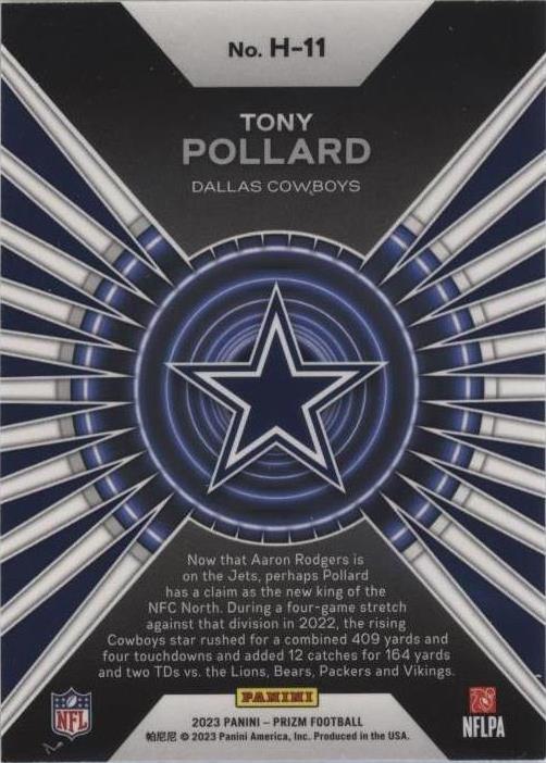2023 Panini Prizm Tony Pollard #H-11 for sale | eBay
