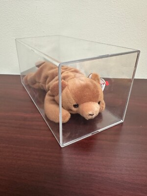 Beanie Babies TY "Cubbie" The Bear w/Heart Tag & Display Case | eBay