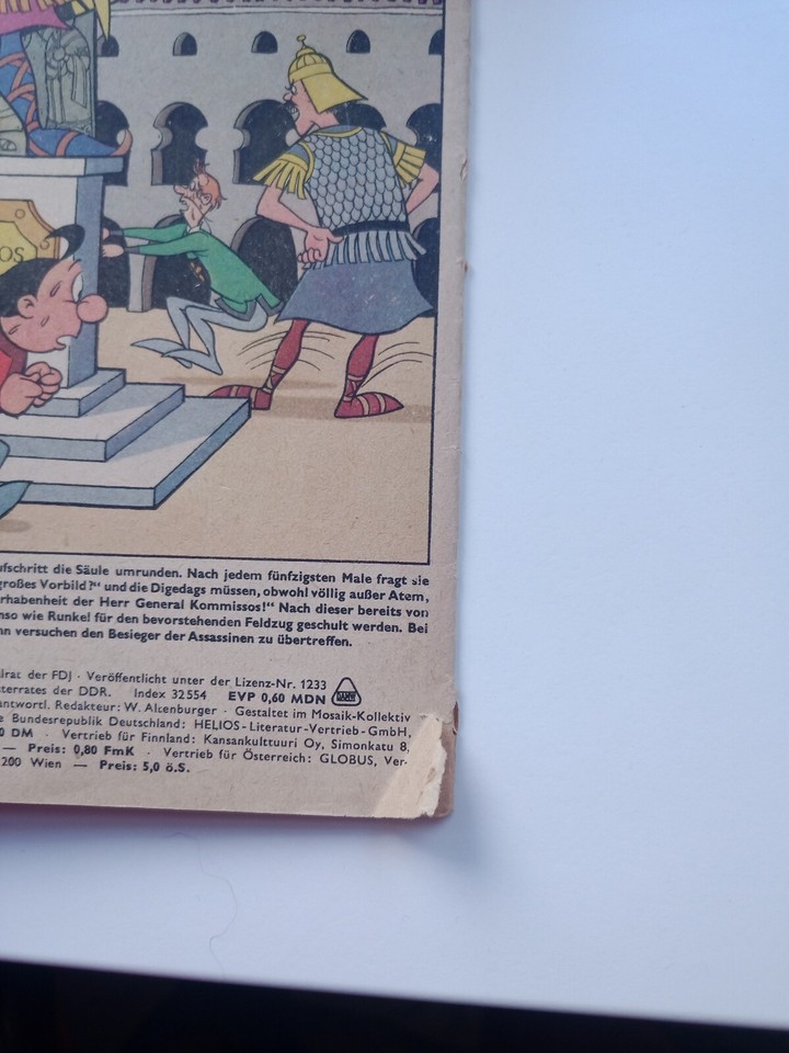 Mosaik Comics Heft Nr 121 von 1966 Hannes Hegen Digedags Vintage ...