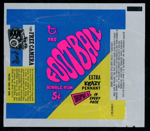 1967 Topps Football Pack Wrapper | eBay