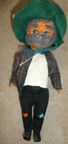 ODD Vintage Thin Plastic Hobo Man OOAK Doll 12" Tall | eBay