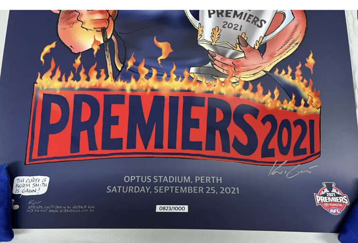 AFL Melbourne Demons Members Limited Edition Mark Knight Sun Poster ...