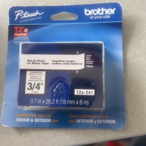 Genuine Brother P-Touch TZ-241 Tape TZ241/ Ptouch Tape TZE241 TZe-241 ...