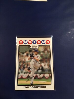 2008 Topps # 554 JOE BOROWSKI Cleveland Indians Yankees MINT | eBay