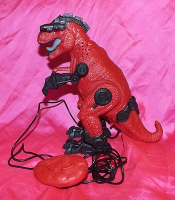 💥 Remote Control Dinosaur Robot Red T-Rex Walking Figure Toy | eBay
