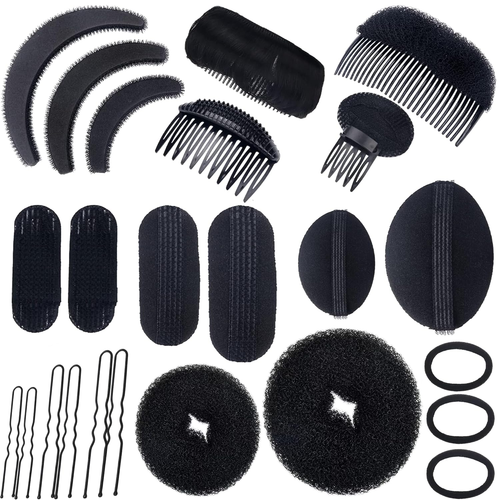 24 Pcs Hair Base Sponge Invisible Clip Comb Volume Tool for Hair ...