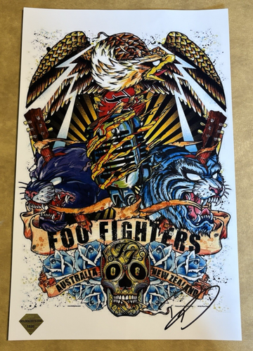 Dave Grohl Signed Autographed 11x17 FOO FIGHTERS Poster COA AUTO | eBay