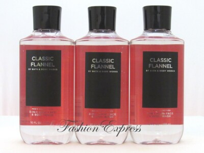 BATH & BODY WORKS CLASSIC FLANNEL MEN'S FACE & BODY WASH 10 OZ (LOT OF ...