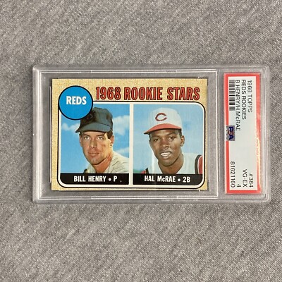 1968 Topps #384 Reds Rookies Bill Henry/Hal McRae PSA 4 VG-EX | eBay