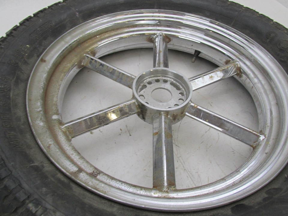 Harley Davidson 6 Spoke Invader Chrome Chopper Multi-fit Wheel Rim 16x3 ...