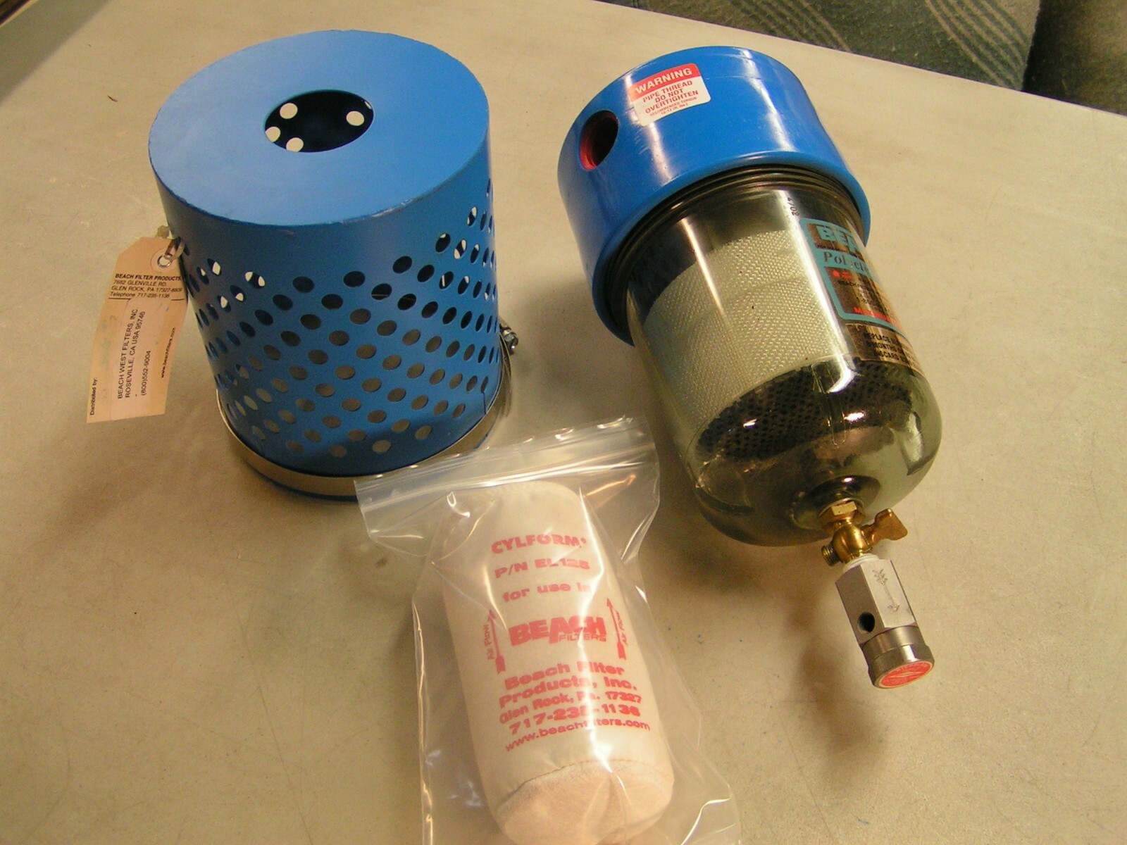 BEACH FILTER POLYCLEAR II F-T40C DESICCANT DRYER AIR COMPRESSOR ...