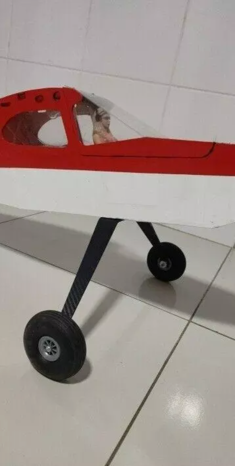 AF Model RC Aircraft Female Pilot Rubber Assembled Class Airplanes Toys ...