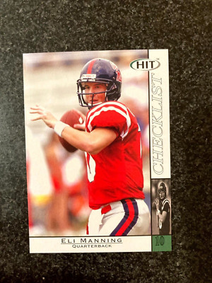 ELI MANNING #46 2004 SAGE Hit RC GIANTS CHECKLIST B19 | eBay