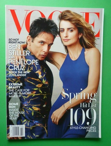 Vogue US February 2016 Ben Stiller Penelope Cruz Zoolander Spring ...