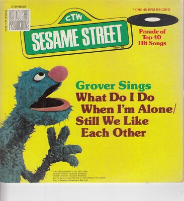 GROVER SINGS ~ Sesame Street 45 Record | eBay