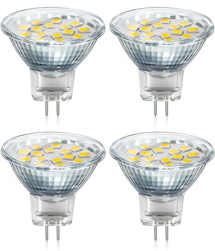MR11 GU4 12V-24V LED Light Bulbs, 2W Equivalent 10W-20W Halogen GU4 Bi ...