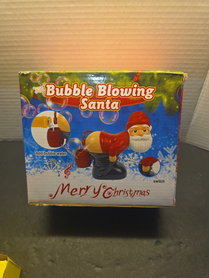 Bubble Blowing Santa Machine Funny Fart Bubble Blower Light Music ...
