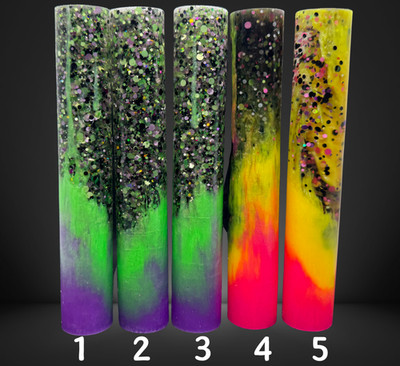 Neon Glitch Jumbo Round Pen Blank | eBay