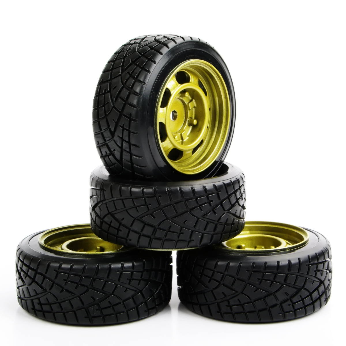 4Pcs For 1:10 Scale RC Model HPI HSP Drift Racing Car 12mm Hex Wheels ...