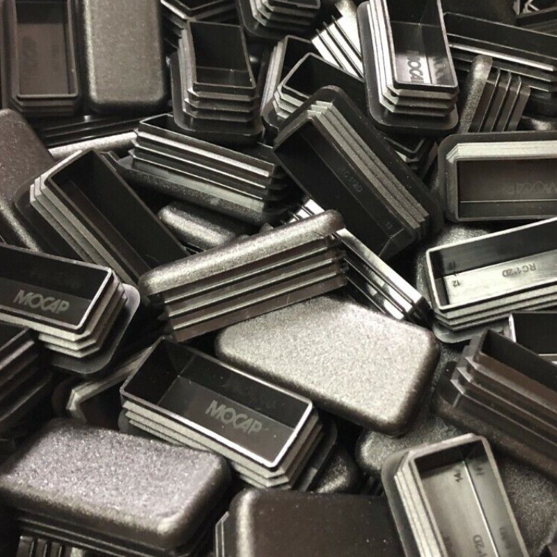 1” X 2” Rectangle End Cap Plugs Rectangular Tubing Caps Various Package ...