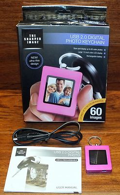 The Sharper Image USB 2.0 Digital Photo KeyChain (DKC144) Store Up to ...