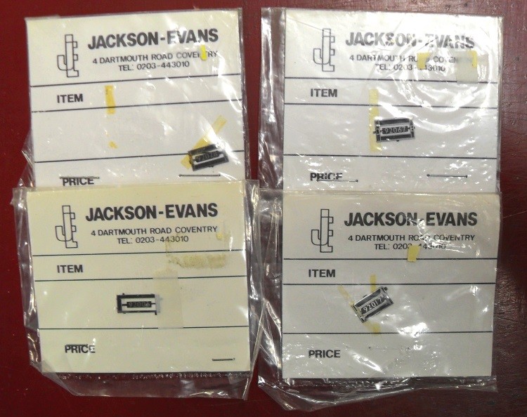 9F Locomotive Smokebox Number Plates by Jackson-Evans 4mm Scale (OO, EM ...
