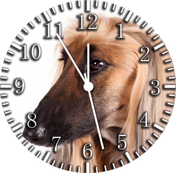 Afghan Hound Frameless Borderless Wall Clock Nice For Gifts or Decor ...