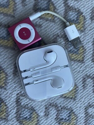 Apple iPod Shuffle 2GB 4th Gen Pink And Headphones | eBay
