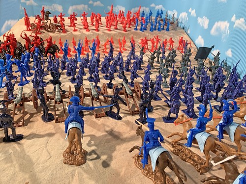 Napoleonic Battle of Waterloo Playset #2 - Attack on the Ridge 54mm Toy ...