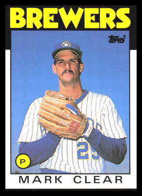 1986 Topps Traded Mark Clear #25T Milwaukee Brewers C1 | eBay