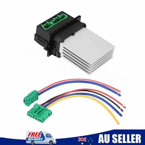Heater Motor Blower Fan Resistor With Wiring Plug Harness Replacement ...