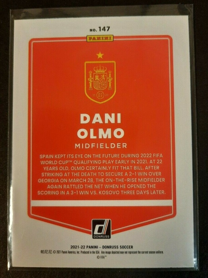 2021-22 Donruss Soccer DANI OLMO Base Card #147 Spain | eBay