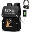 SCP Foundation Backpack Laptop Bags Men Women Travel Bags USB Oxford ...