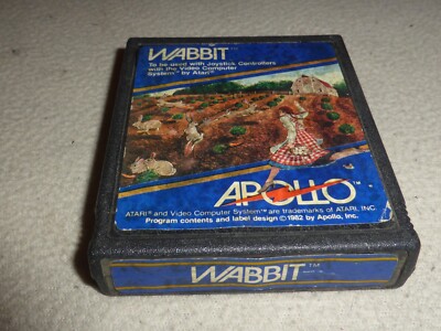 ATARI 2600 VIDEO GAME CARTRIDGE ONLY WABBIT APOLLO 1982 | eBay