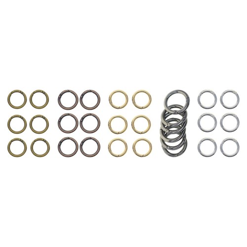 6x Spring Gate O Rings Snap Clip 1.26" DIY Accessory Carabiner Push ...