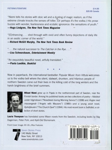 Popular Music from Vittula : A Novel by Mikael Niemi (2004, Trade ...