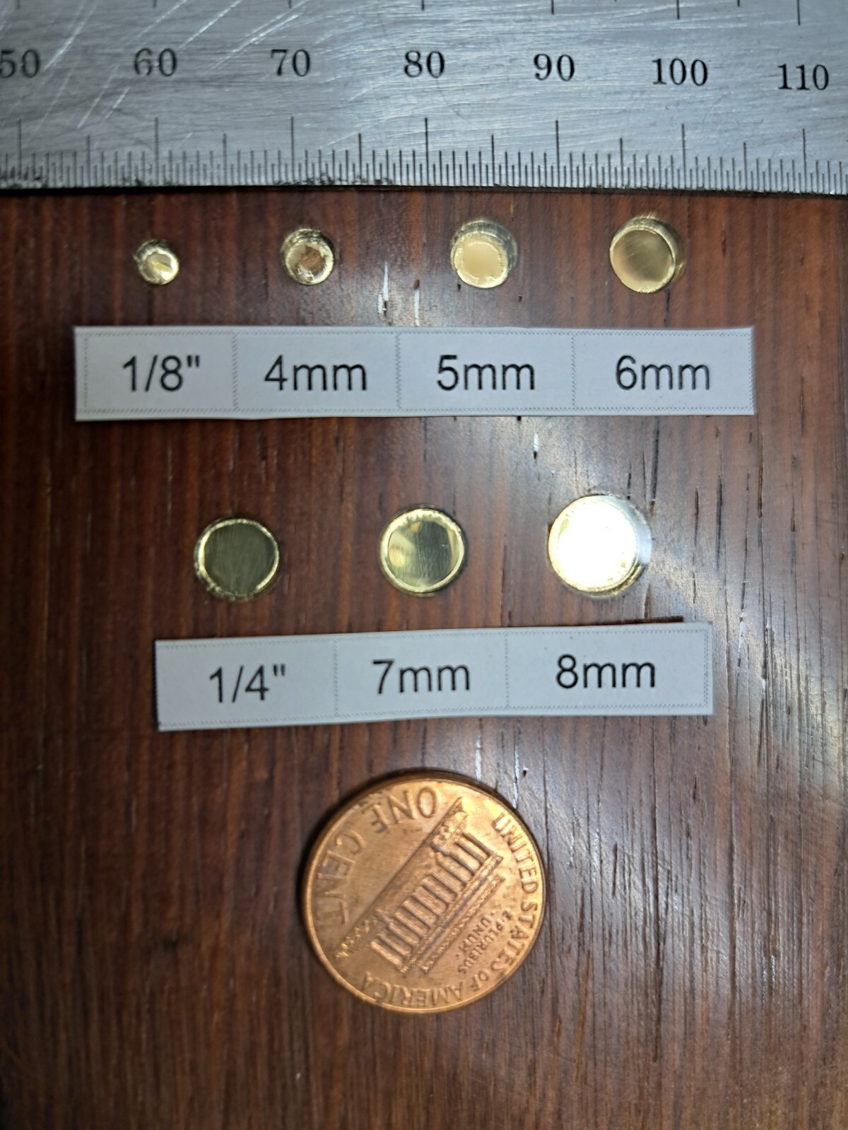 Gold Mirror Acrylic Guitar Dots Dot Inlays 1/8" 4mm 5mm 6mm 1/4" 7mm ...